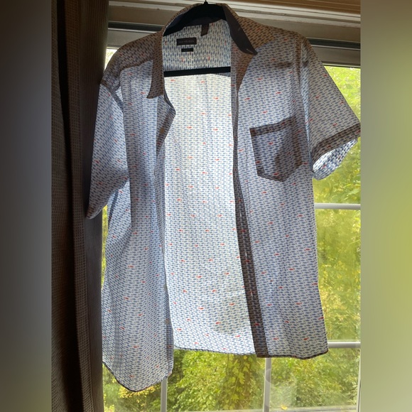 Van Heusen | Shirts | Fish Patterned Collared Shirt | Poshmark